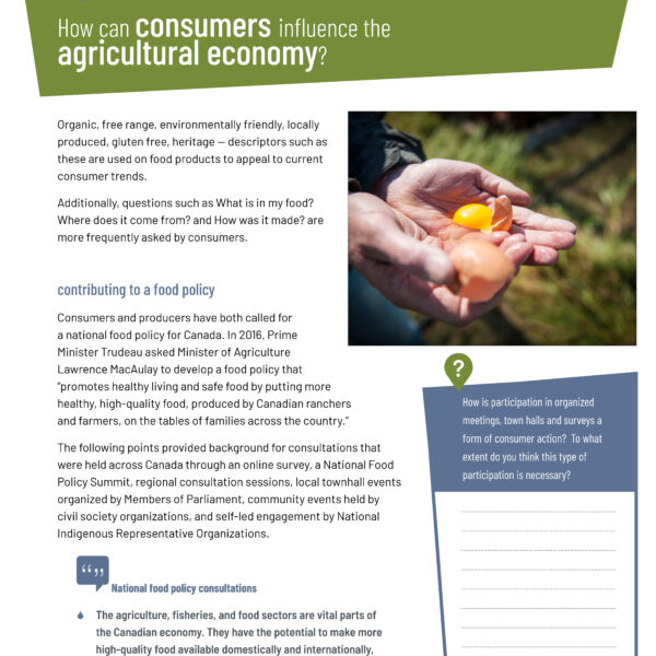 How can consumers influence the agricultural economy? - Project Agriculture