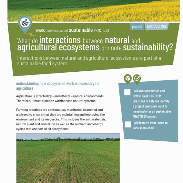 When do interactions between natural and agricultural ecosystems ...